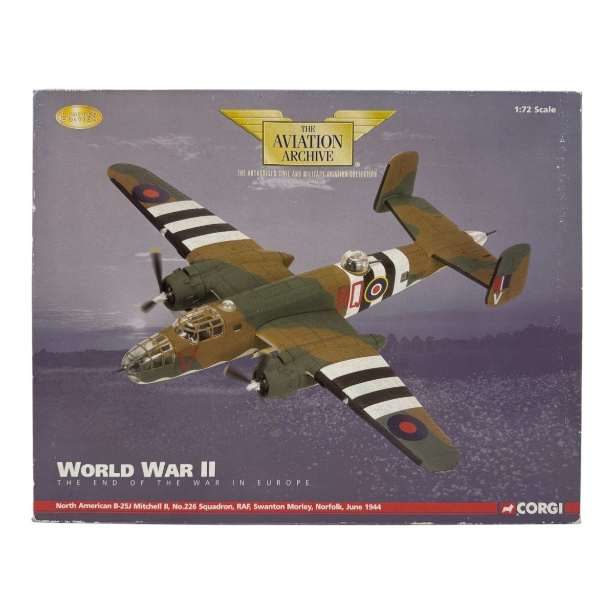 Corgi Aviation AA35304 1:72 North American B-25J Mitchell II RAF